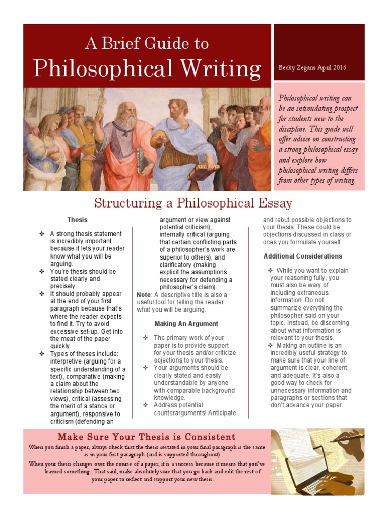 A Brief Guide to Philosophical Writing | PDF | Argument | Logic