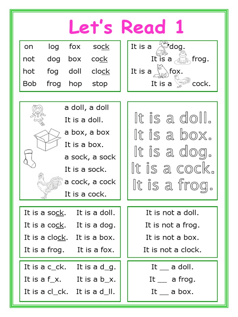 Lets Read 1 | PDF