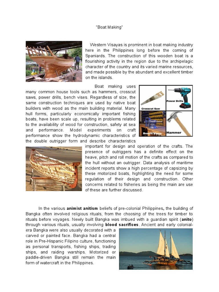 Boat Making Descriptive Essay Final | Download Free PDF | Watercraft ...