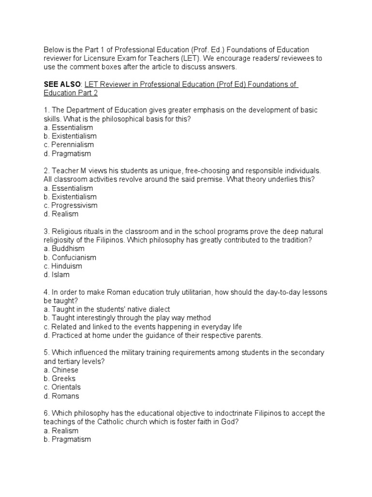 LET Reviewer: Education Foundations | PDF | Motivation | Motivational