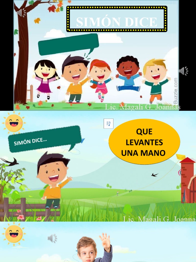 Simón dice juego infantil instrucciones | PDF