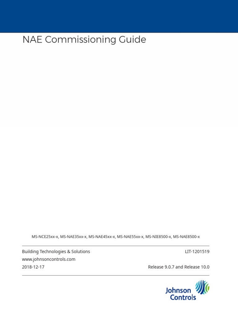 NAE Commissioning Guide: LIT-1201519 Release 9.0.7 and Release 10.0 ...
