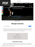 Buerger Allen Exercises | PDF