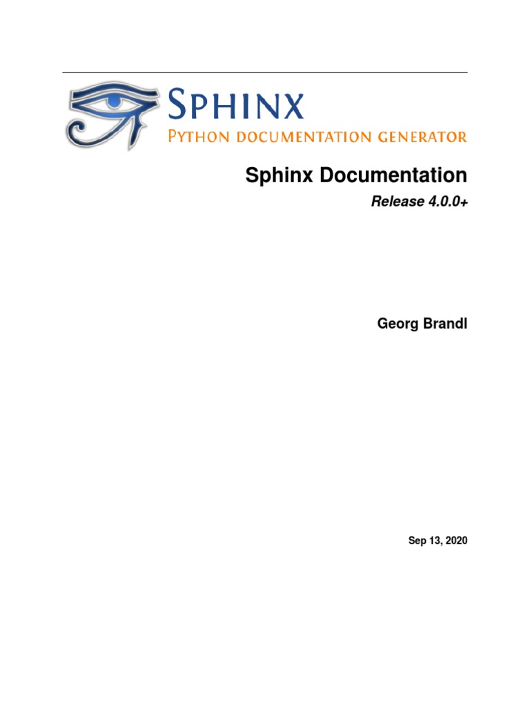 Sphinx Doc Org En Master Pdf Pdf Python Programming Language 2944