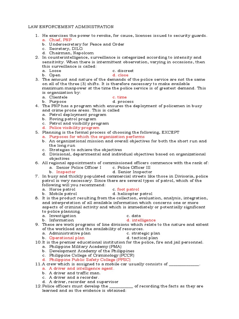 Law Enforcement Administration | PDF | Police | Surveillance