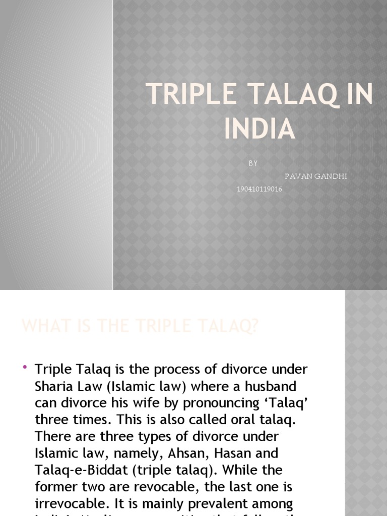 Triple Talaq in India | PDF | Social Institutions | Social Science