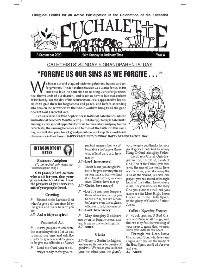 24 Ot-A PDF | PDF | God The Father | Eucharist