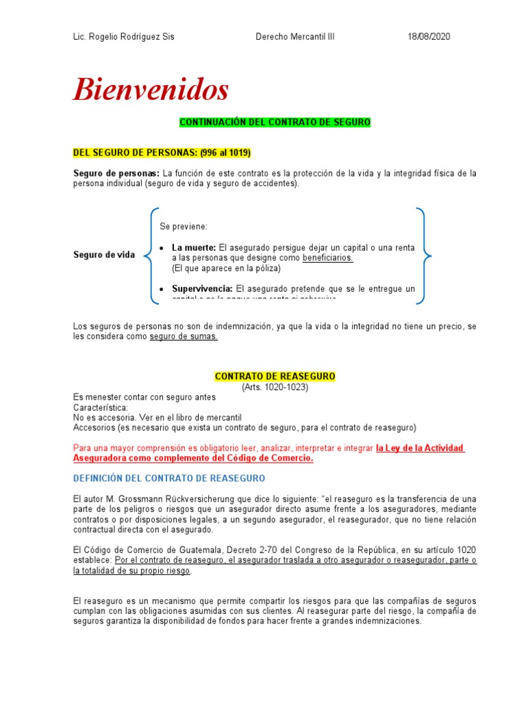 Contrato de Reaseguro: Claves y Principios | PDF | Reaseguro | Póliza de seguros