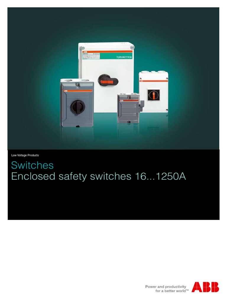 Enclosed Safety Switches | PDF | Switch | Safety