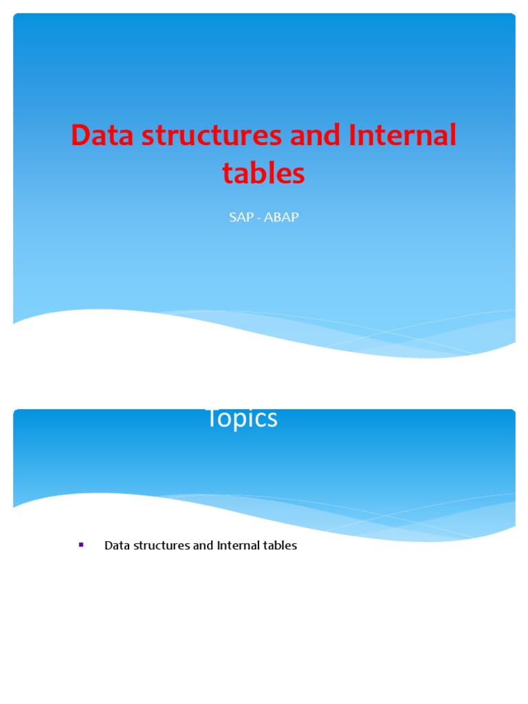 Sap-Abap Basic | PDF | Data | Data Management