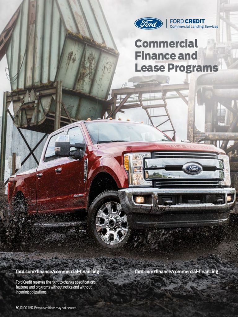 Commercial Finance and Lease Programs | PDF | Ford Motor Company | Lease