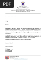 Sample Letter To Parents - Bisaya Version | PDF