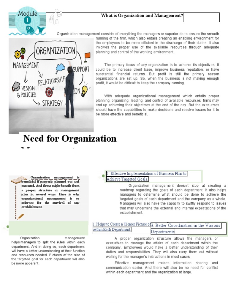 What Is Organization and Management | PDF | Goal | Competence (Human ...