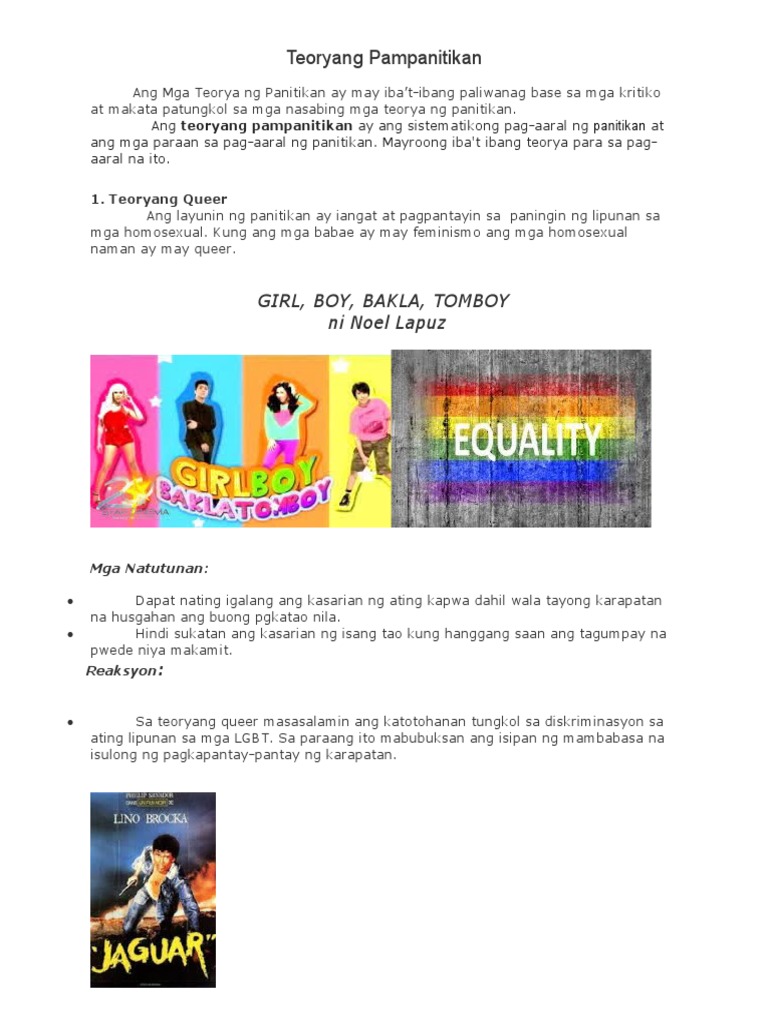 Mga Akda at Teorya | PDF