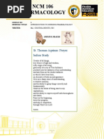 NCM 106 Quiz 1 | PDF | Pharmacology | Adverse Effect