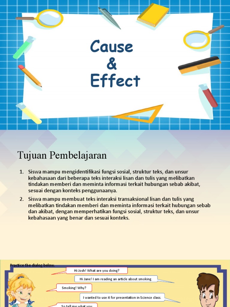 Materi 2 - Cause Effect - SMA Kelas XI | PDF | Smoking