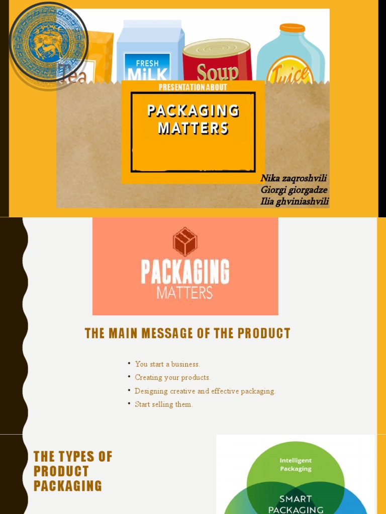 Presentation - Packaging Matters | PDF
