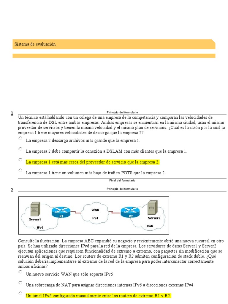 Examen Final2 | PDF | Enrutador (Computación) | Yo Pv6