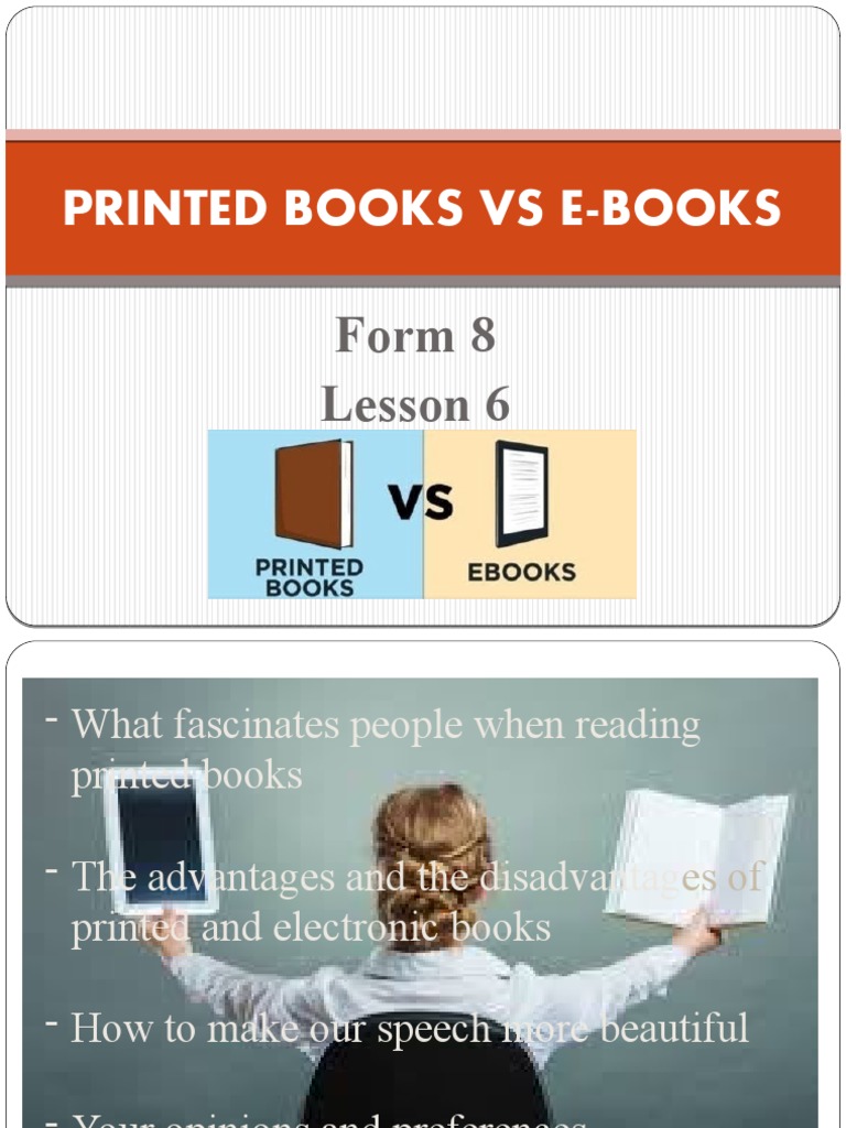 Printed Books vs E-Books: A Debate | PDF | Books | E Books