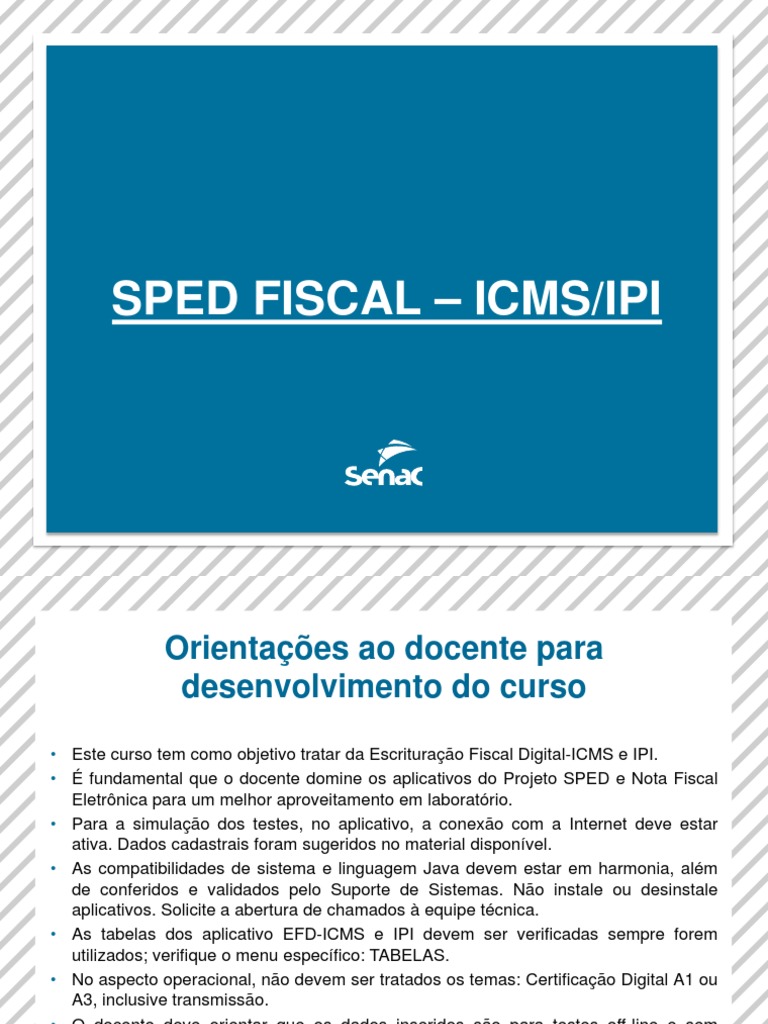 SPED Fiscal | PDF | Recibo | Escrituração contábil