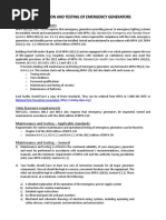 Generator Clearances | PDF