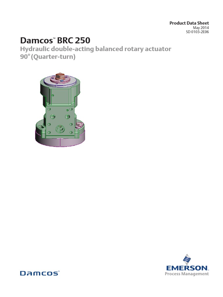 Product Data Sheet Damcos BRC 250 en 60334 | PDF | Actuator ...