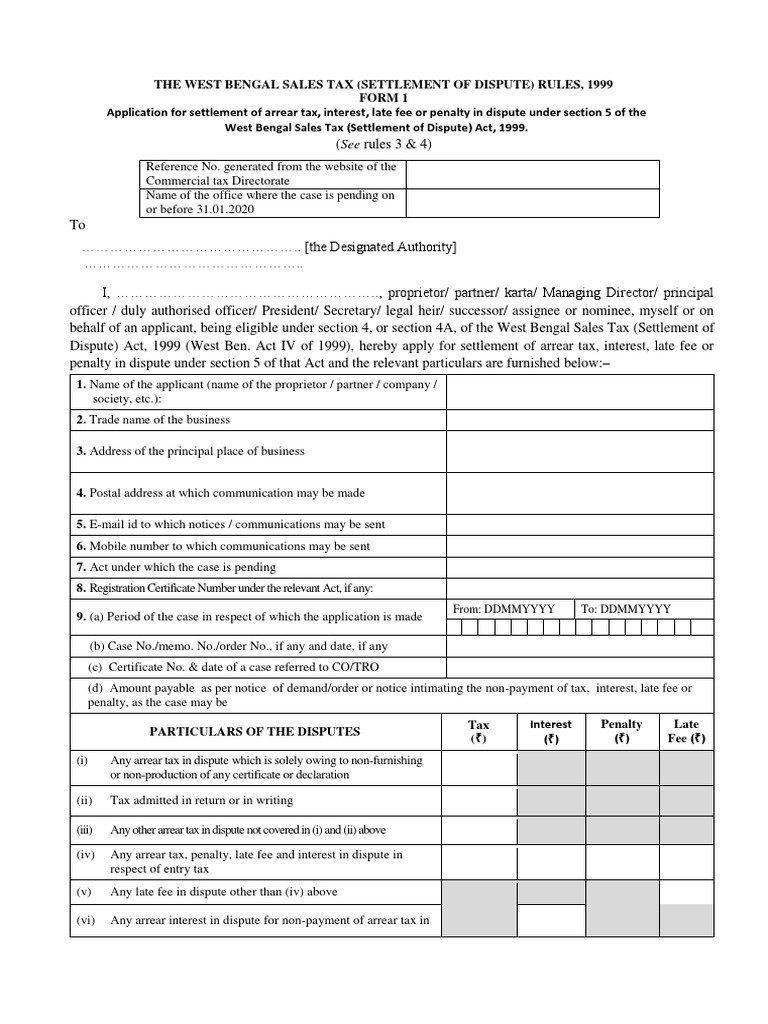 SOD 2020 - Form 1 - Final | PDF | Taxes | Government Finances