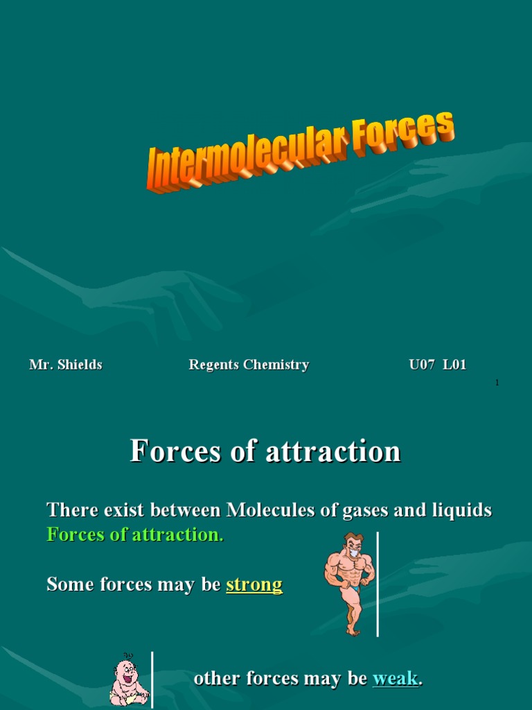 Unit 07 LP01PS - Van Der Waal Forces v06 | PDF | Intermolecular Force ...