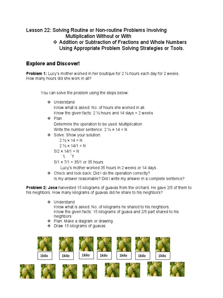 Explore and Discover!: Problem 1: Lucy's Mother Worked in Her Boutique ...