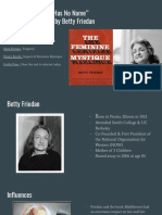 Betty Friedan - The Feminine Mystique | PDF | Feminism | Gender Studies