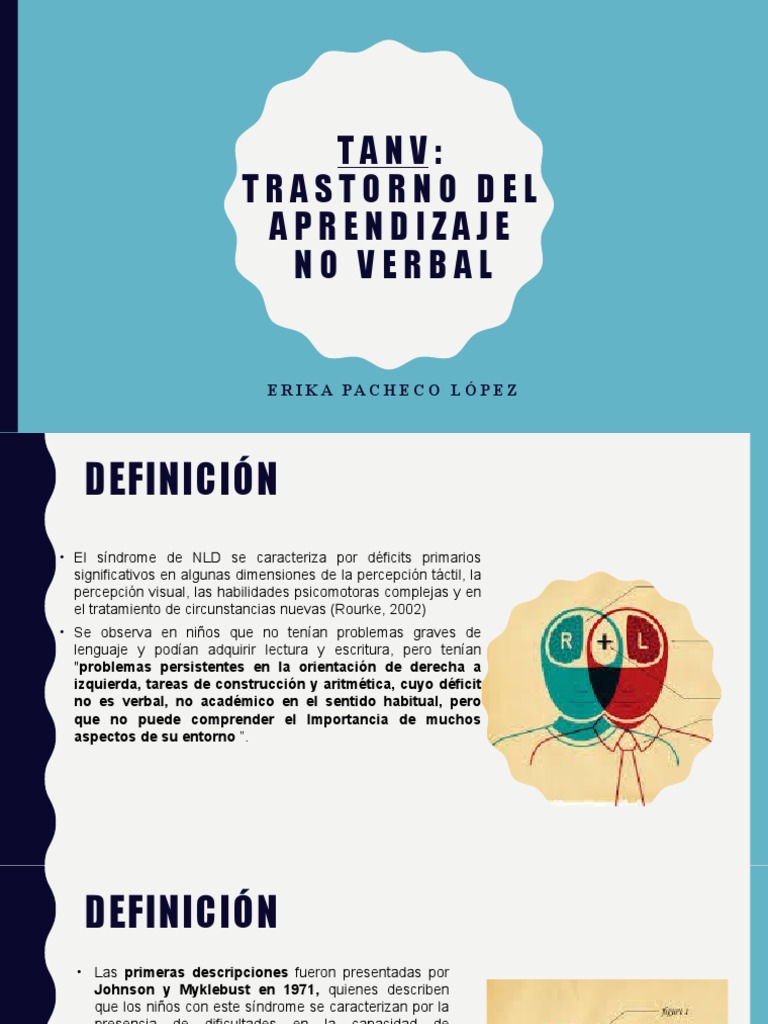 TANV Trastorno Del Aprendizaje No Verbal | PDF | Memoria | Hemisferio cerebral