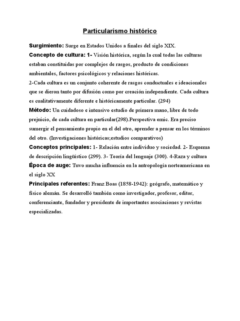 Particularismo Historico | PDF