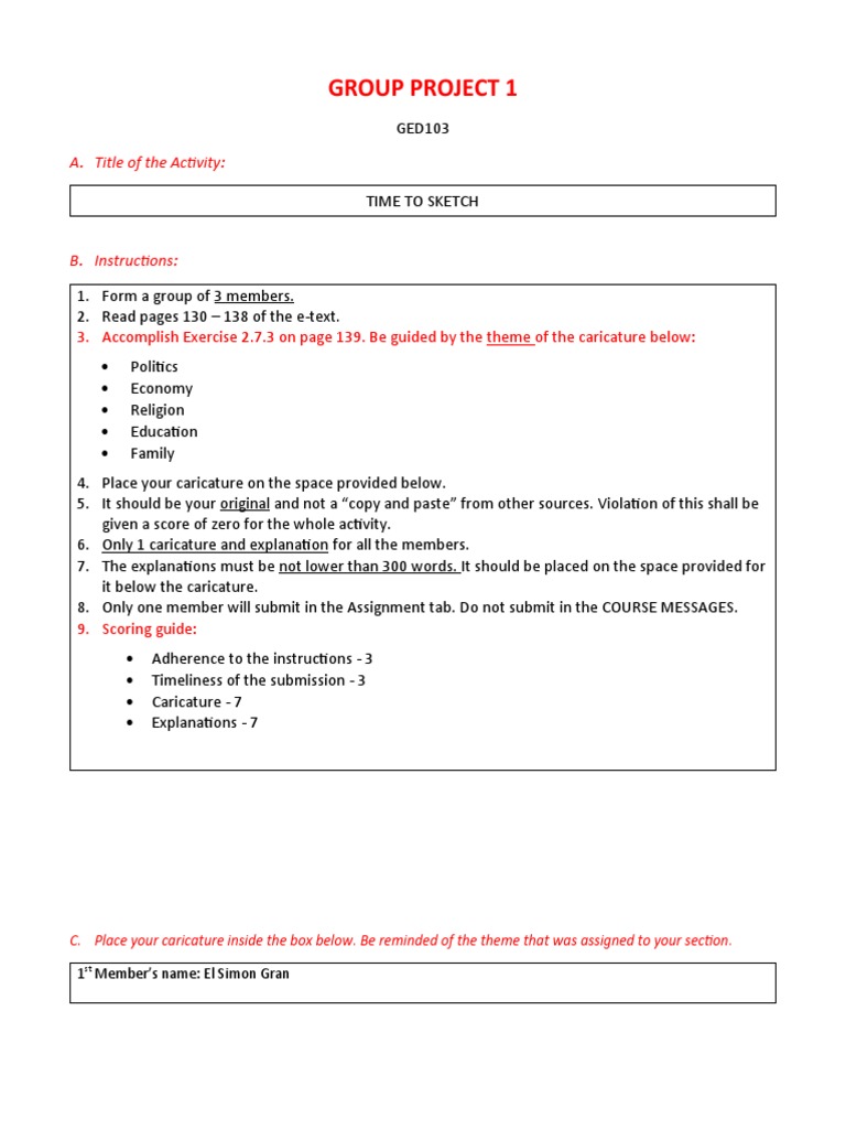 Module 1 GP1 Gran, El Simon OL164 GED103 | PDF | Pandemic | Medical ...