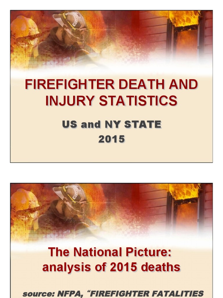 Firefighter Death and Injury Statistics: Us and Ny State 2015 | PDF ...