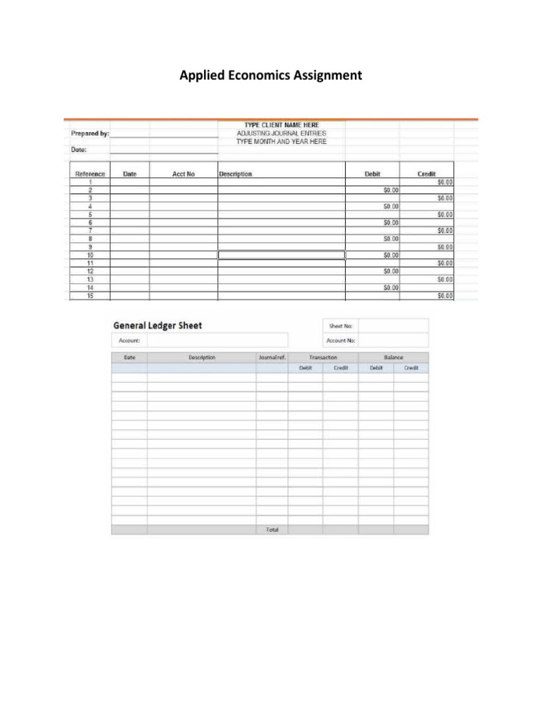 Applied Economics Assignment | PDF