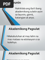 Akademiko at Di Akademiko | PDF