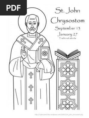 Saint John Coloring Page