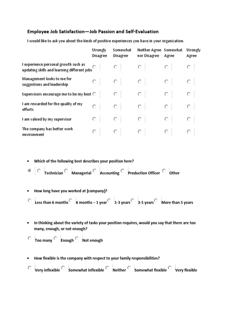 Employee Job Satisfaction | PDF