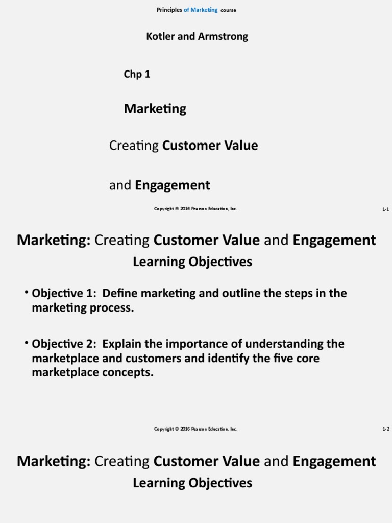 Chap1 Customer Value and Engagement | PDF | Marketing | Customer ...