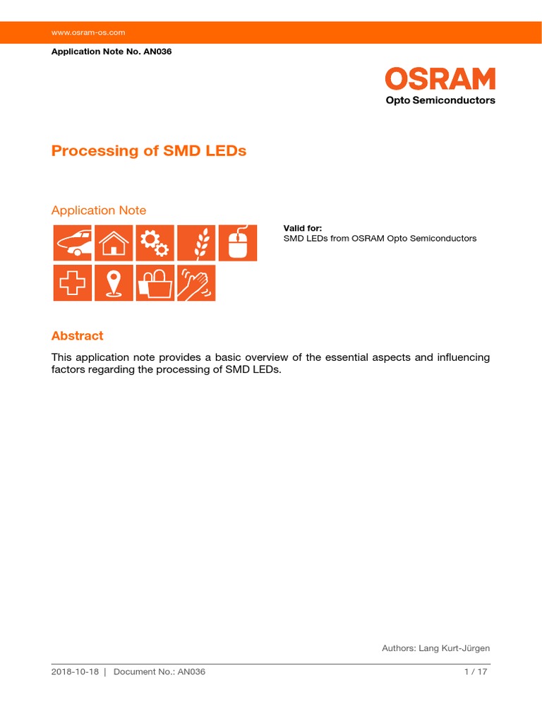 Processing of SMD LEDs PDF | PDF | Printed Circuit Board | Soldering