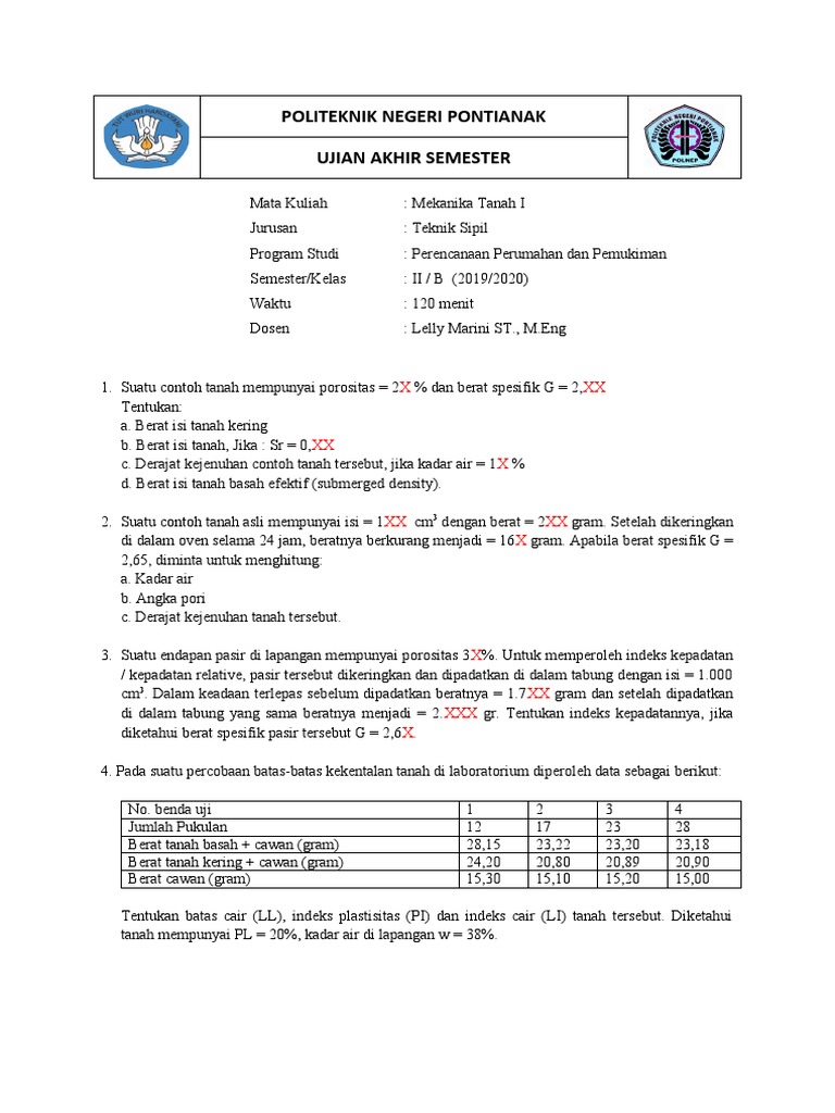 Soal UAS Kelas 2B | PDF
