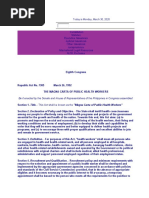 RA 7305 The Magna Carta of Public Health Workers | PDF | Overtime ...