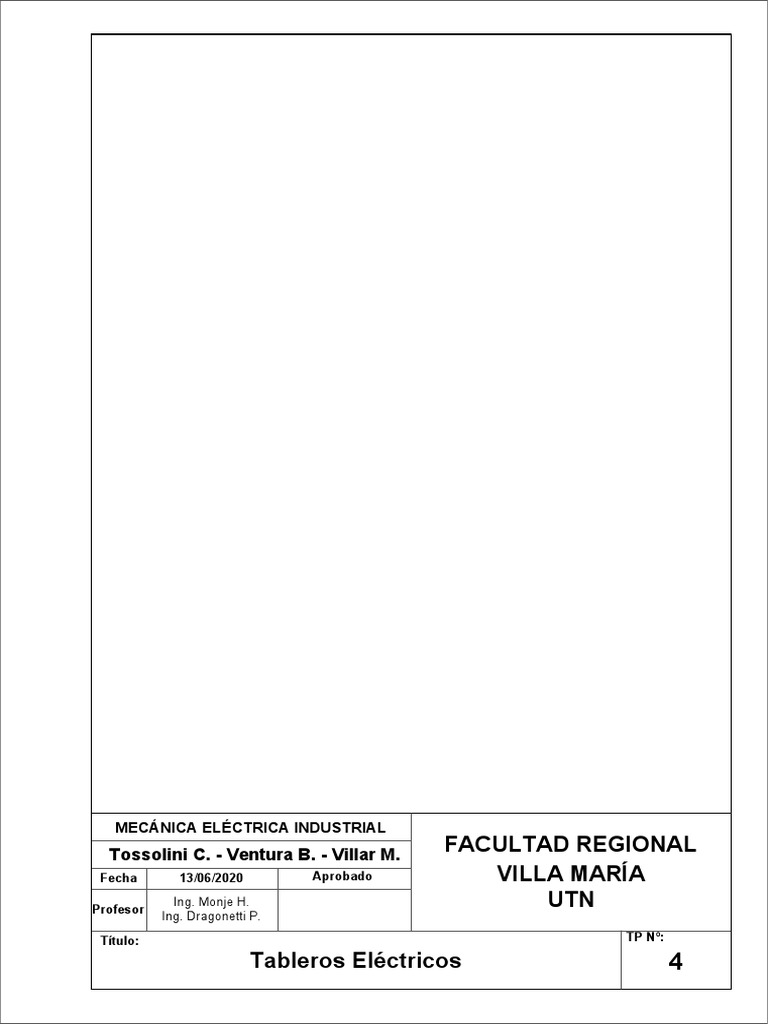 TP Tableros eléctricos | PDF | Controlador lógico programable | Relé