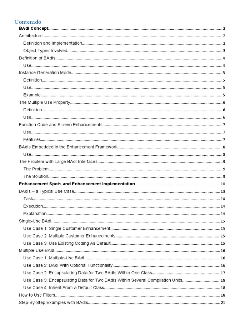 Understanding Sap Badi Concepts And Implementation Pdf Class Computer Programming Method