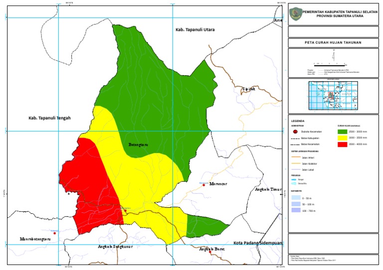Peta Curah Hujan Tahunan | PDF