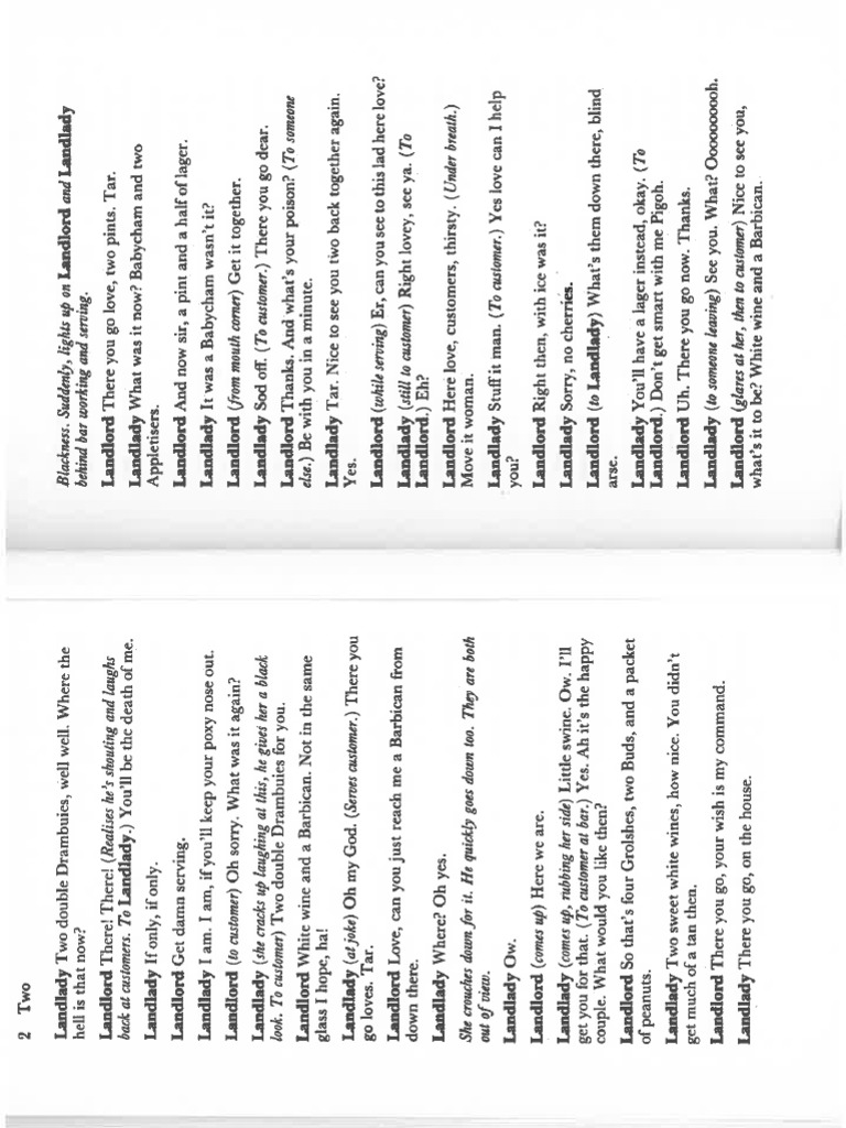 Landlady & Landlord Script | PDF