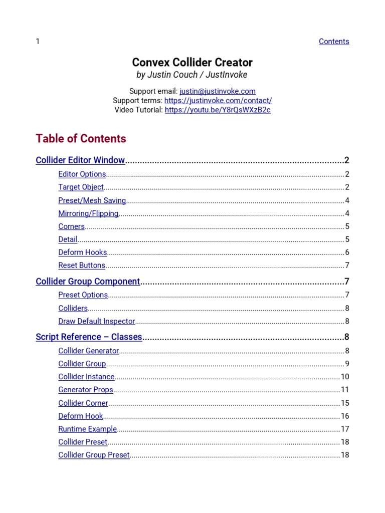 Convex Collider Creator: by Justin Couch / Justinvoke | PDF | Polygon ...