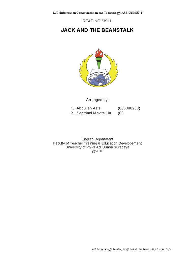 Jack and the Beanstalk Lesson Plan | PDF | Jack And The Beanstalk