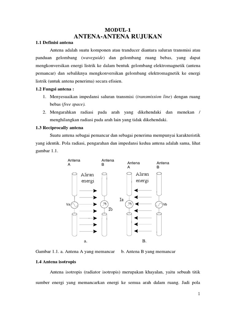 Modul-1 Antena-Antena Rujukan | PDF