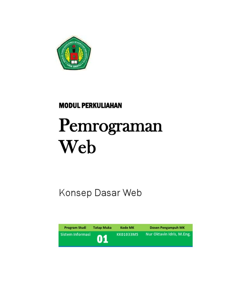 Pert 1-2 Modul Pemrograman Web | PDF